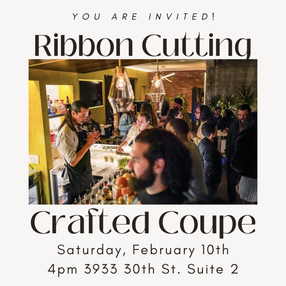 Crafted Coupe Ribbon Cutting - North Park Main Street