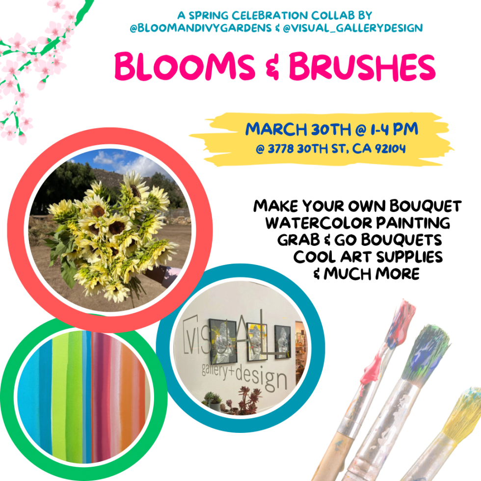 Blooms & Brushes - A Spring Celebration Collab - North Park Main Street